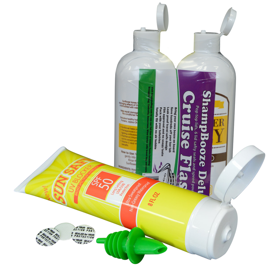 Shampbooze Deluxe & Sunscreen Flask Combo Set - 40 oz – Smuggle Mug